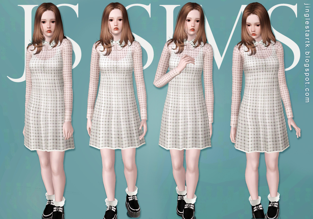 [JS SIMS 3] Thin Shirt Dress－JS SIMS｜痞客邦