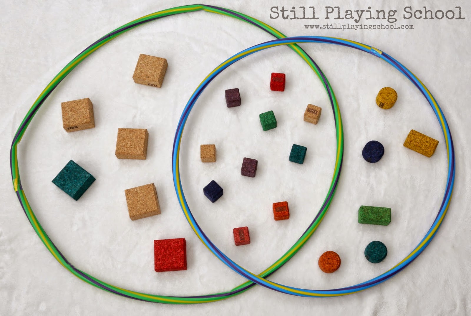 Math with KORXX: Sorting Cork Blocks by Attributes | Still Playing School