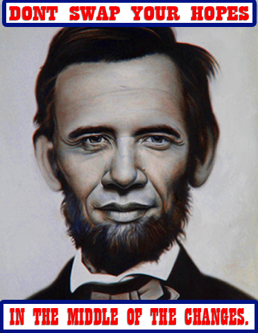 AVATARDED ON THE WEB: Abe Obama 2012 Campaign Poster