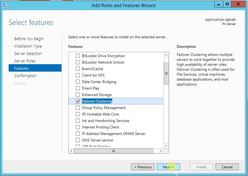 Failover Clustering on Windows Server 2012 R2 ~ Neo Learning