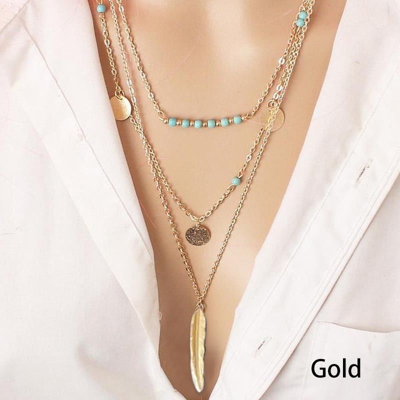 57cherry: Multi Layered Bohemian Necklaces!