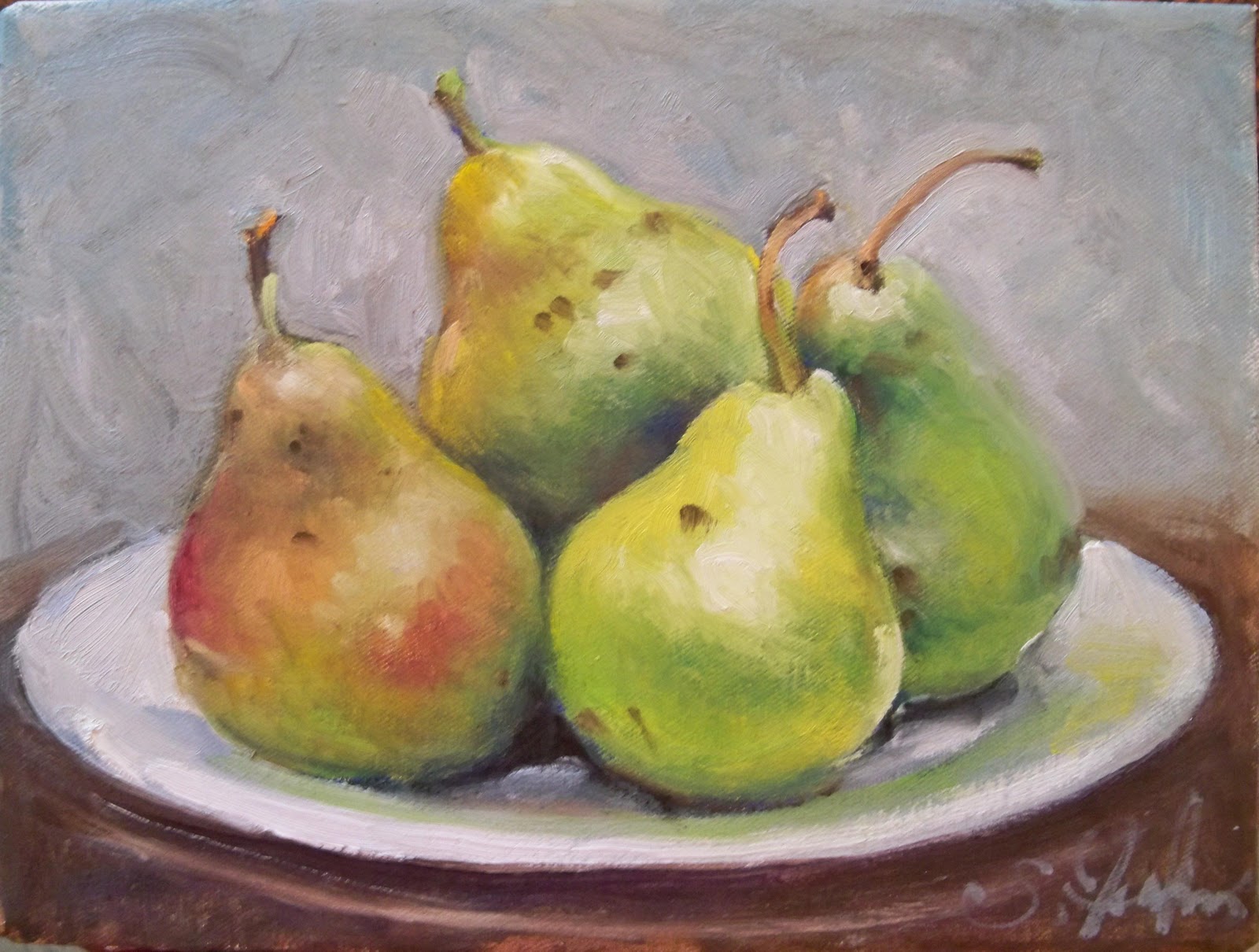 Susan Jenkins Morning Paintings: GREEN PEARS