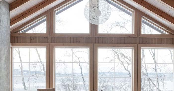 Keltainen talo rannalla: Puu pääosassa