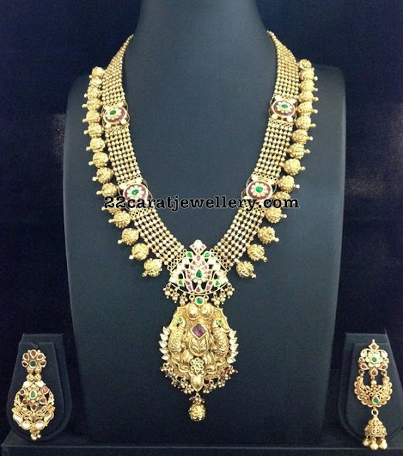 Antique Long Chain with Chandbalis - Jewellery Designs