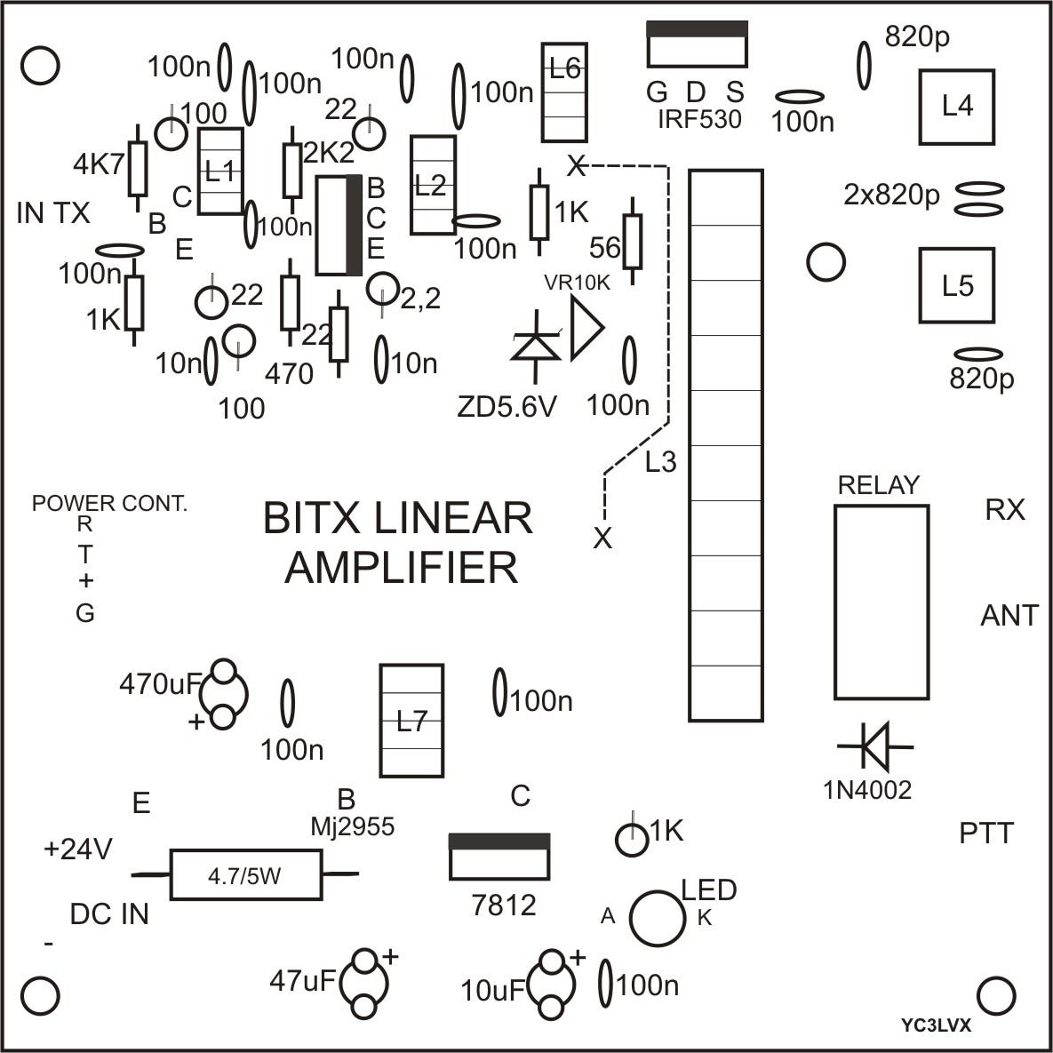 BITX LINEAR AMPLIFIER VER.2 ~ YC3LVX