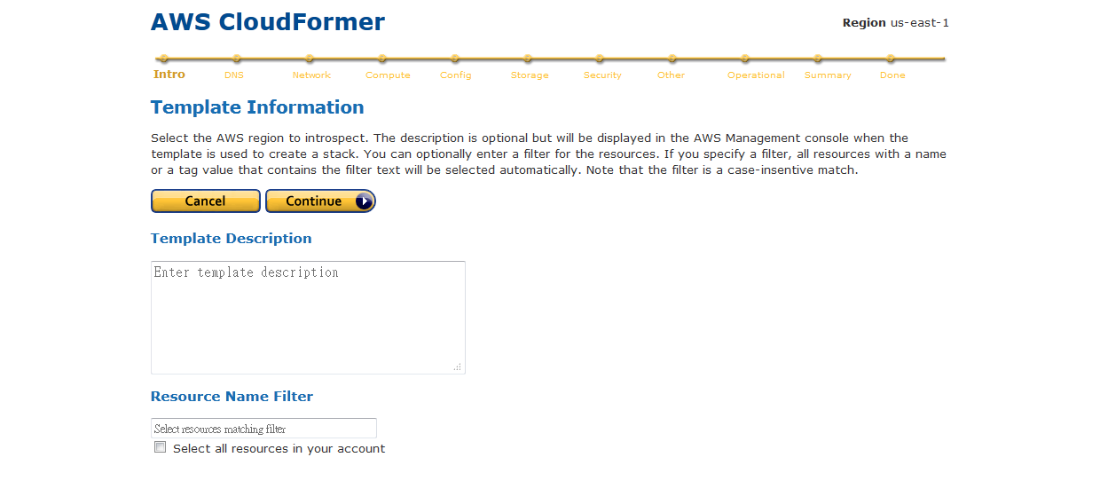 CloudFormation 教學 - 如何透過CloudFormer產生現有系統設定Template - 阿貝好威的實驗室