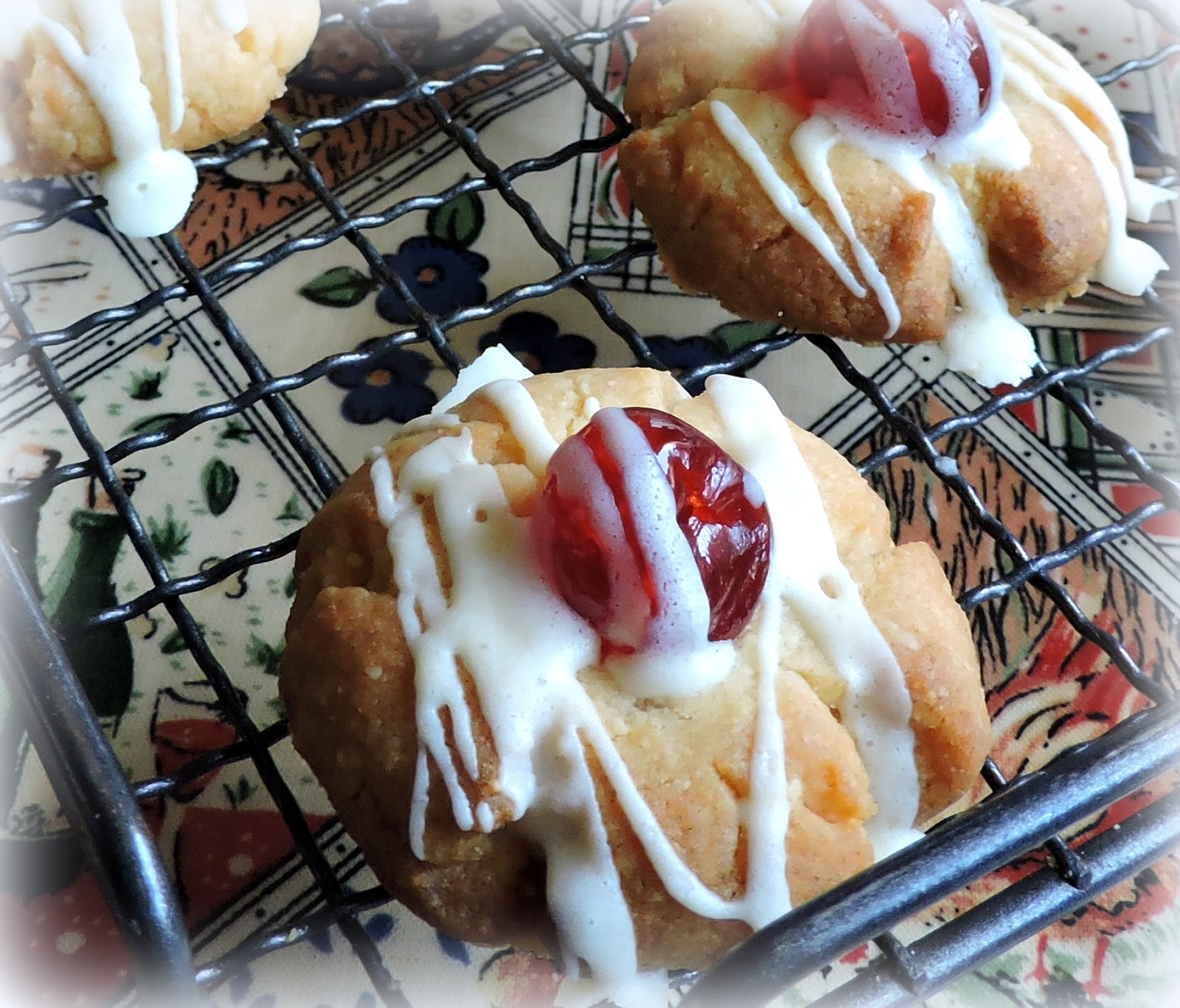 Cherry Almond Cookies | The English Kitchen