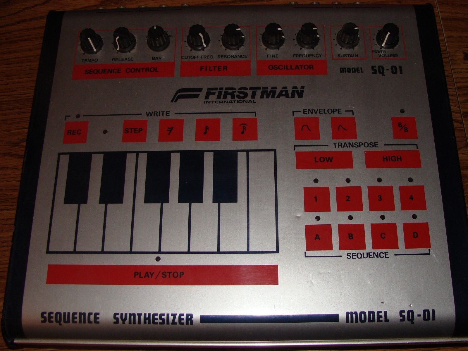 MATRIXSYNTH: Firstman Sequence Synthesizer Model SQ-01 SN 600220