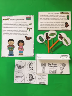 The Fuzzy Caterpillar Envelope Craft ~ Preschool Printables