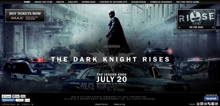 21st Century Films: "The Dark Knight Rises" official website launched