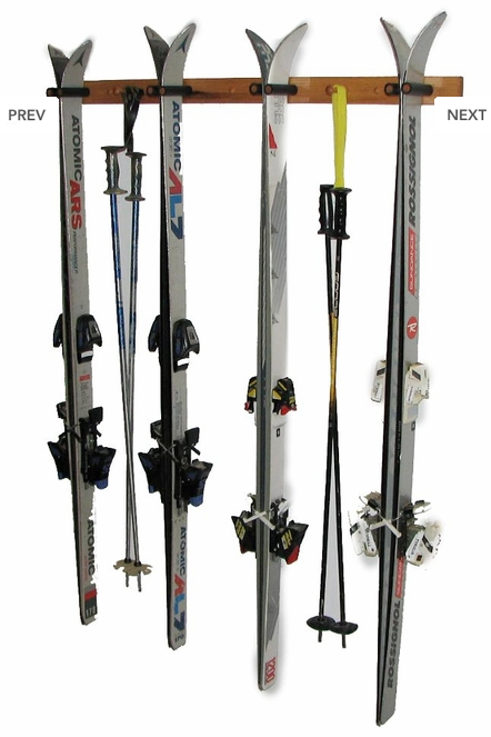 StoreYourBoard Blog: 4 Ski Storage Rack | Wall Ski Rack