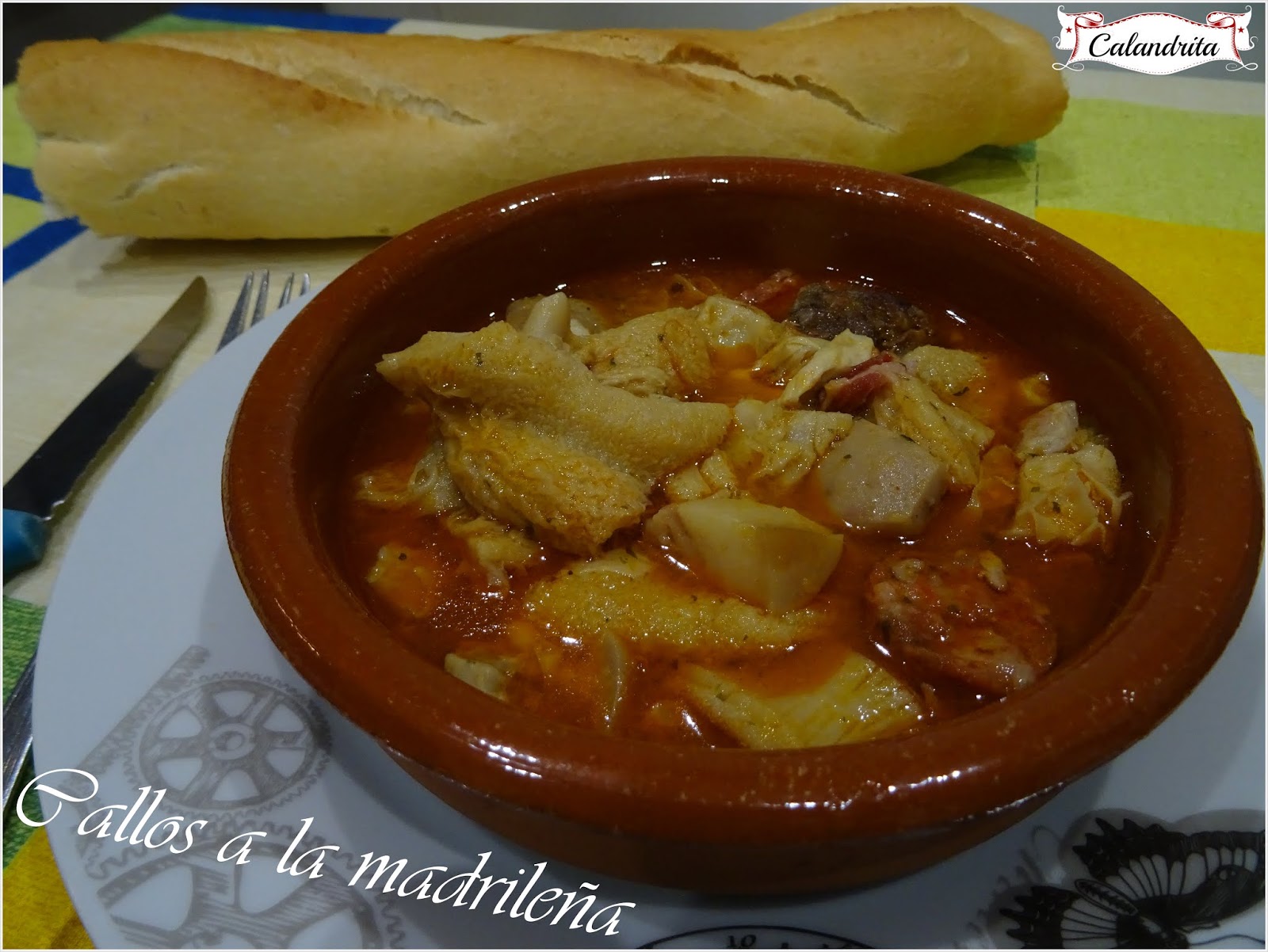 LA COCINA DE CALANDRITA: CALLOS A LA MADRILEÑA