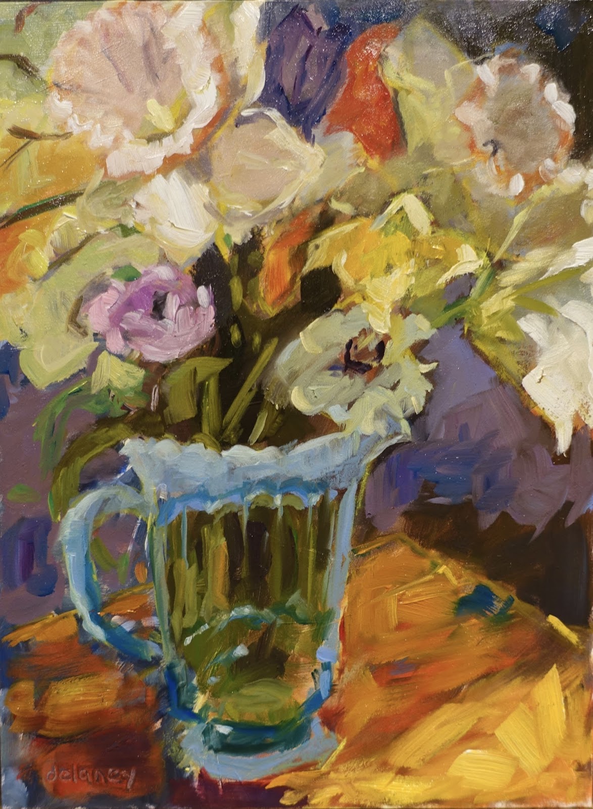 JEAN DELANEY ART (a painting most days): BUNCH OF BEAUTY
