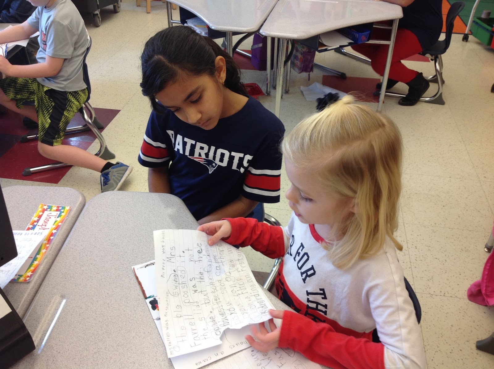 Mrs. Farrell's First Grade: 4th Grade Buddies
