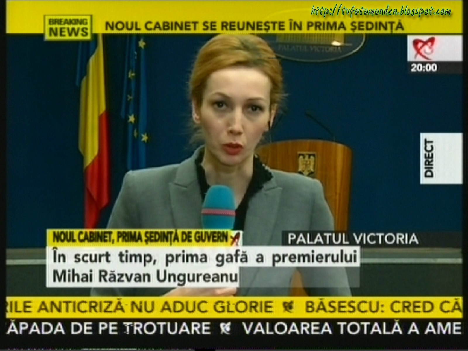 tv foto monden: Andrada Dumitrescu reporter la Realitatea