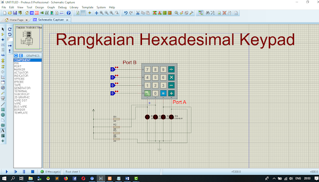 Universitas Andalas: Rangkaian Hexadecimal keypad