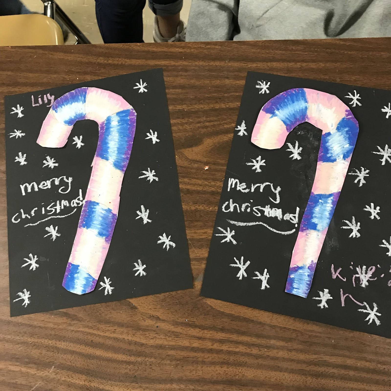 Elements of the Art Room: Blended Candy Canes take II