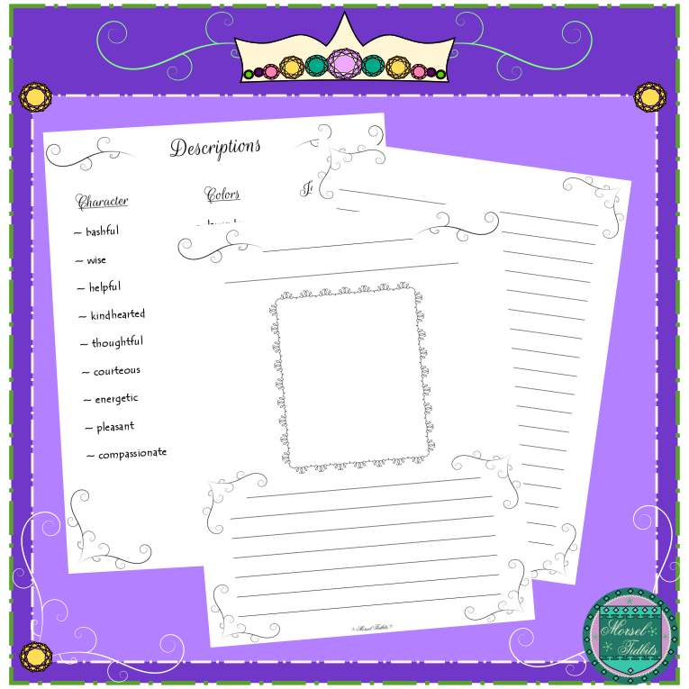 Morsel Tidbits: Princess Profiles: Creative Writing- Essay Style