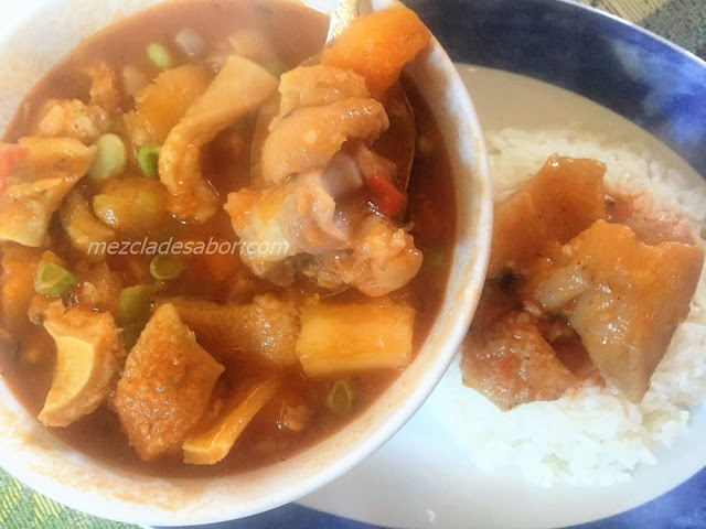 Patimongo Dominicano (cocido de paticas y tripas) | Mezcla De Sabor