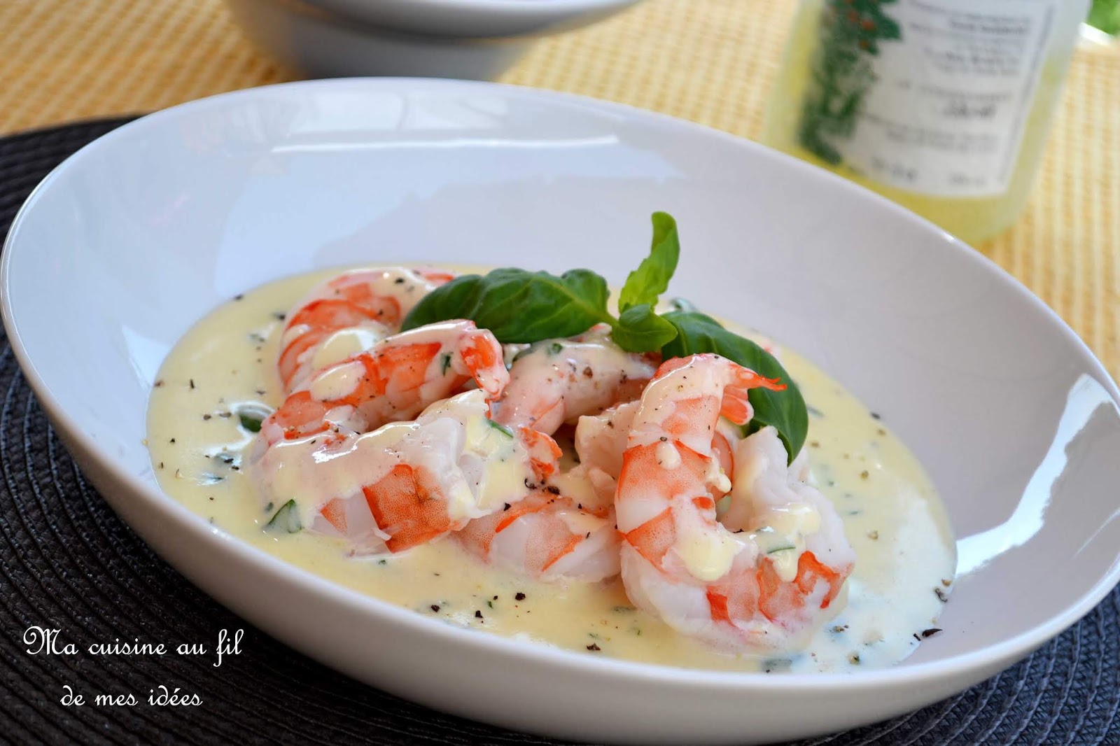 Ma cuisine au fil de mes idées...: Scampis grillés sauce crémeuse au ...