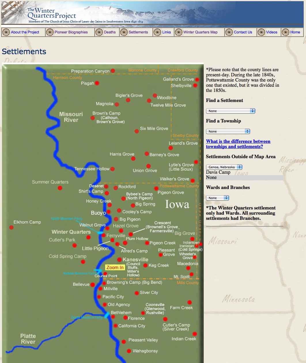 TheAncestorFiles: The Winter Quarters Project