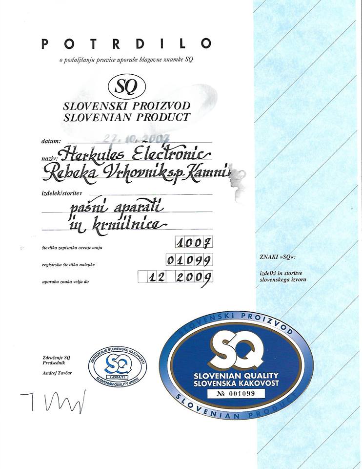 Pašni aparati - HERKULES electronic