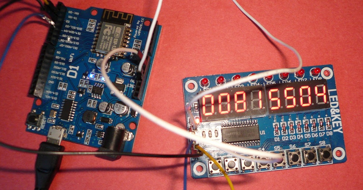 Électronique en amateur: ESP8266 / ESP32 et afficheur à base de TM1638
