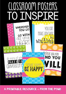 FREE Classroom Posters to Inspire | From the Pond