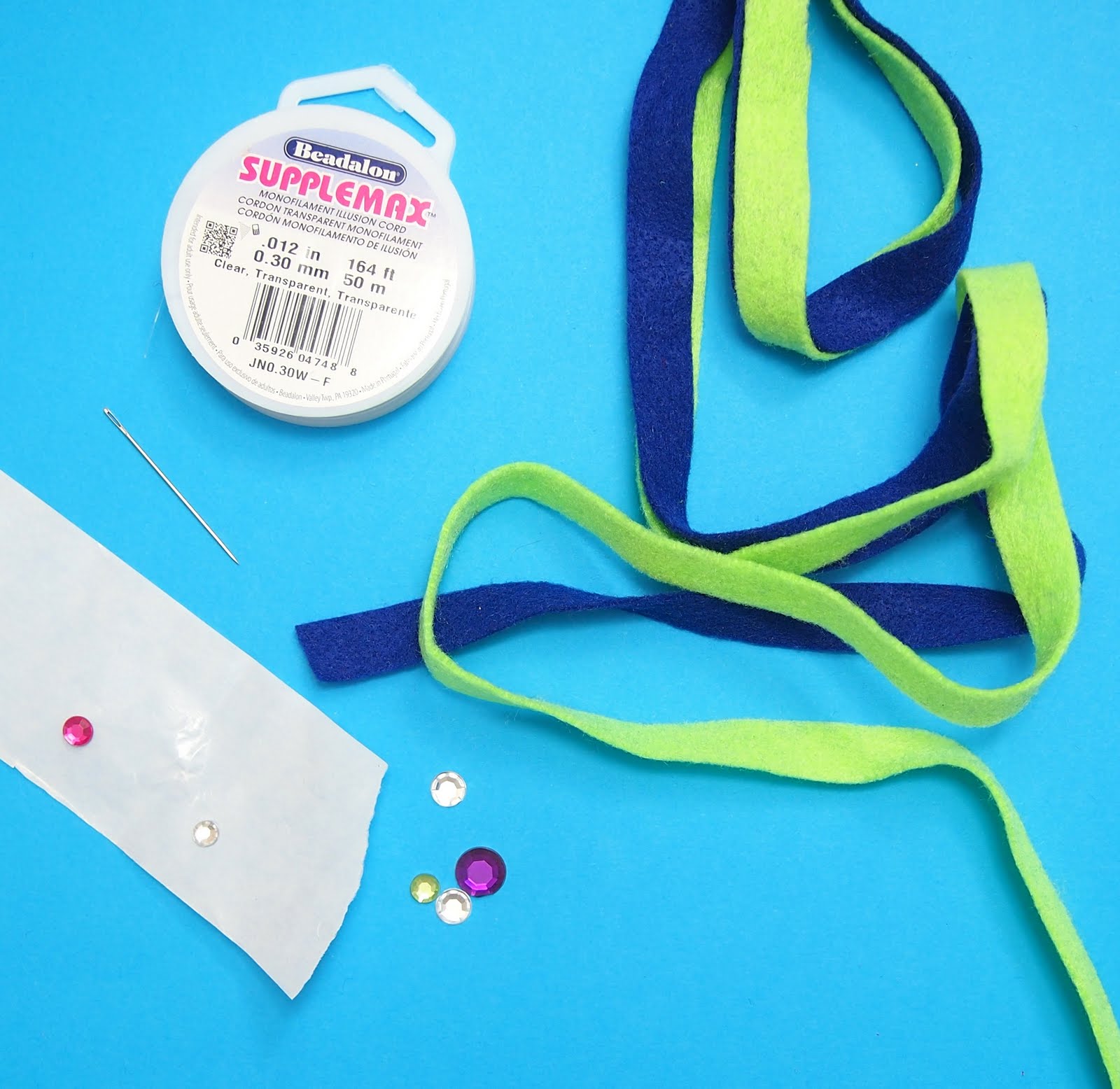 The Tiny Funnel: Felt Ribbon Wreath Ornaments