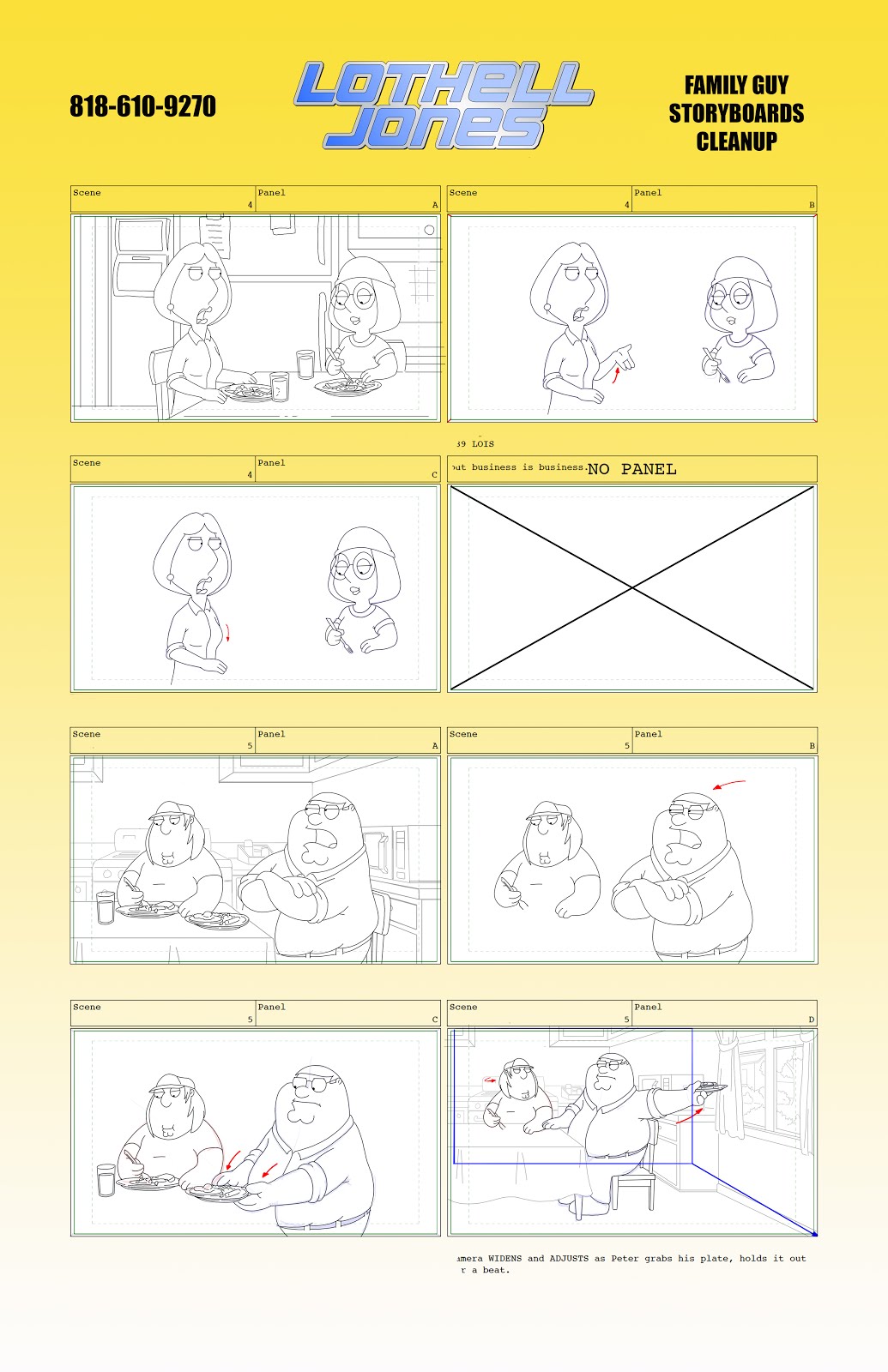 The Art of Lothell Jones: STORYBOARDS: Family Guy