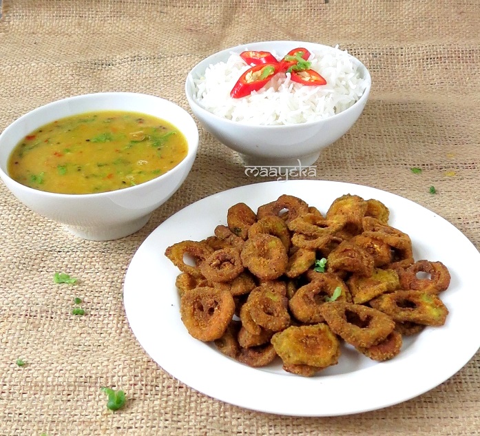 Indian Reciepes And Rice Items: Karela Kachri/ Crispy Bittergourd
