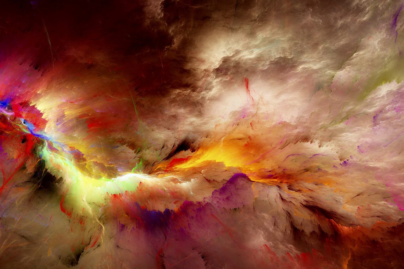 ABSTRACT COLORED CLOUDS | Joy Design Studio