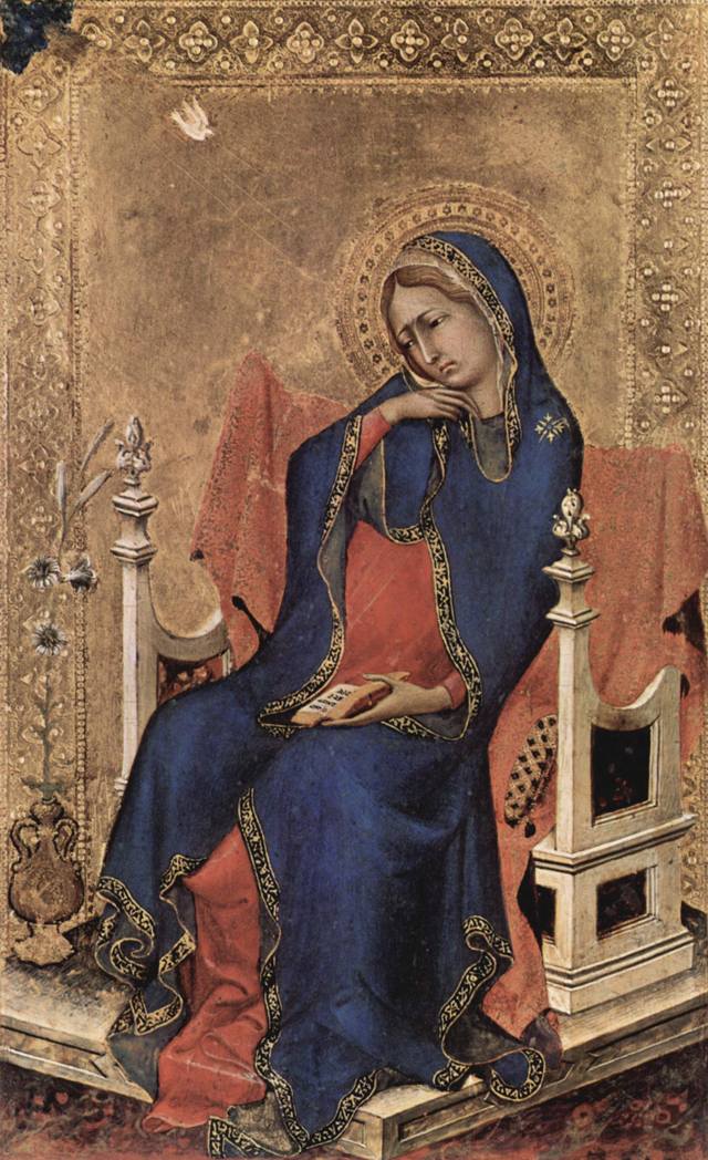 LOMOS DE TELA: SIMONE MARTINI, PoIíptico (Ángel anunciador, Anunciada ...