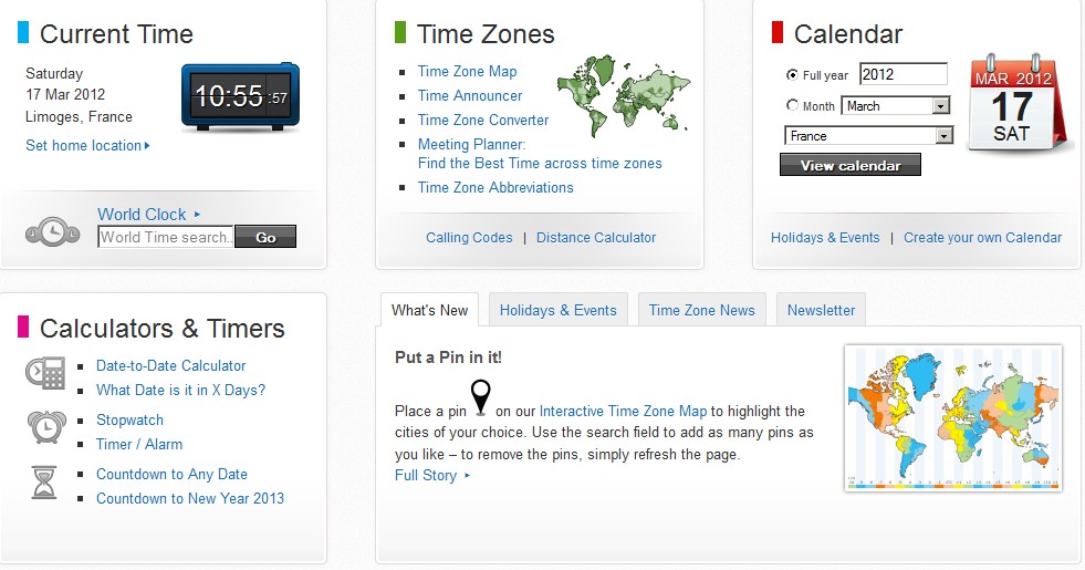 TISOTIT: Time and Date Dot Com