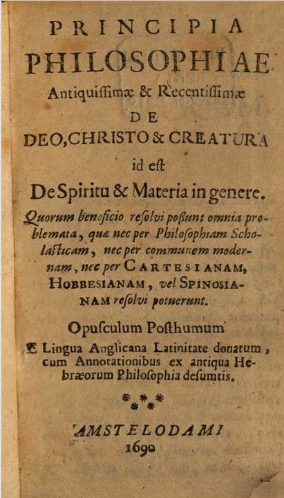 The Monstrous Regiment of Women: Anne Finch Conway, English Philosopher