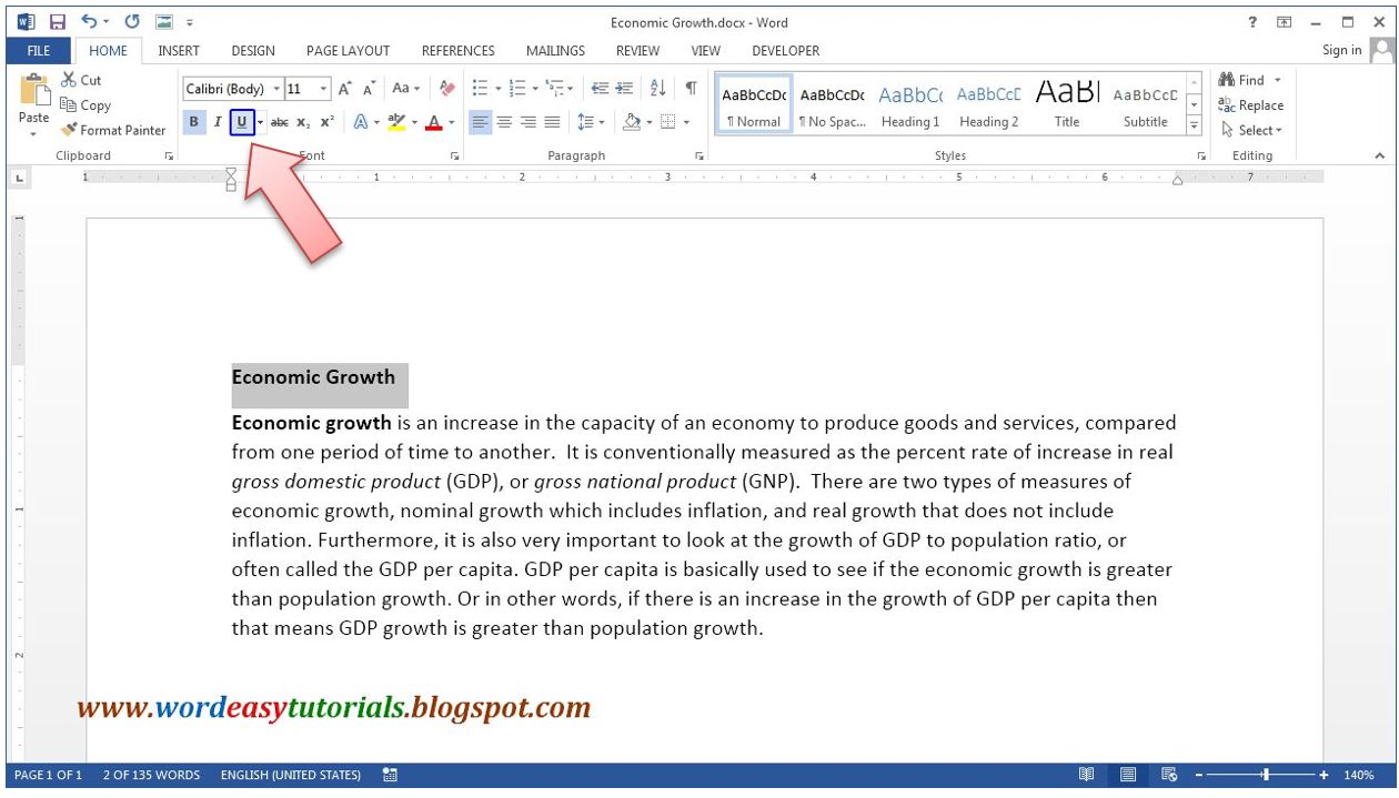 How to Create Bold, Italics and Underline Text