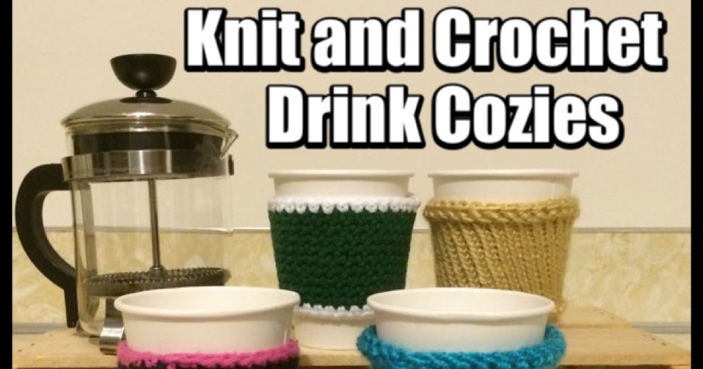 Monzy Roo's Fun-Time Crafty Blog: Free Knit and Crochet Drink Cozy Patterns