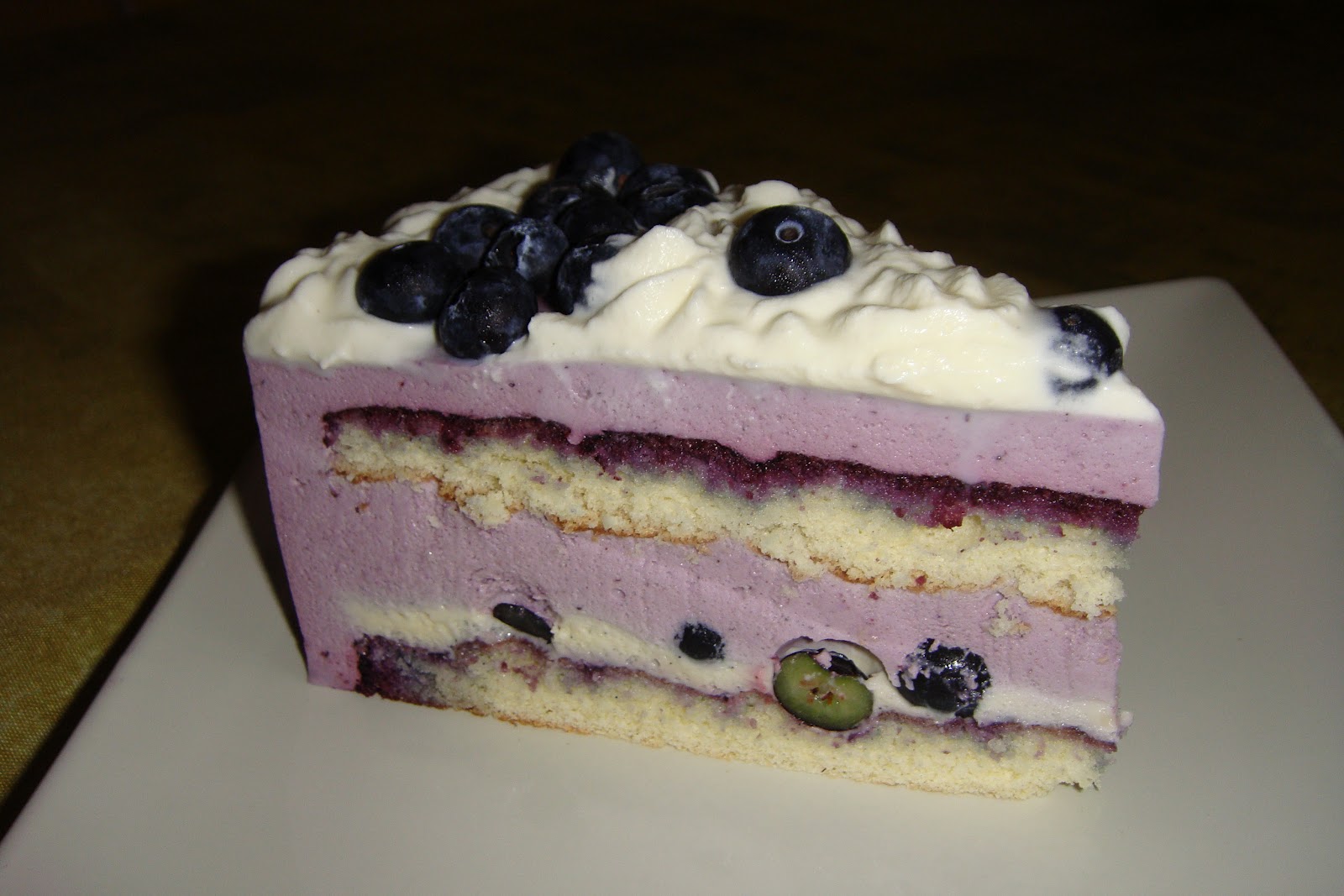 Entremets et desserts : Entremet myrtille - vanille