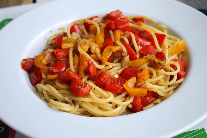 Gourmandises végétariennes: Pasta Peperonata