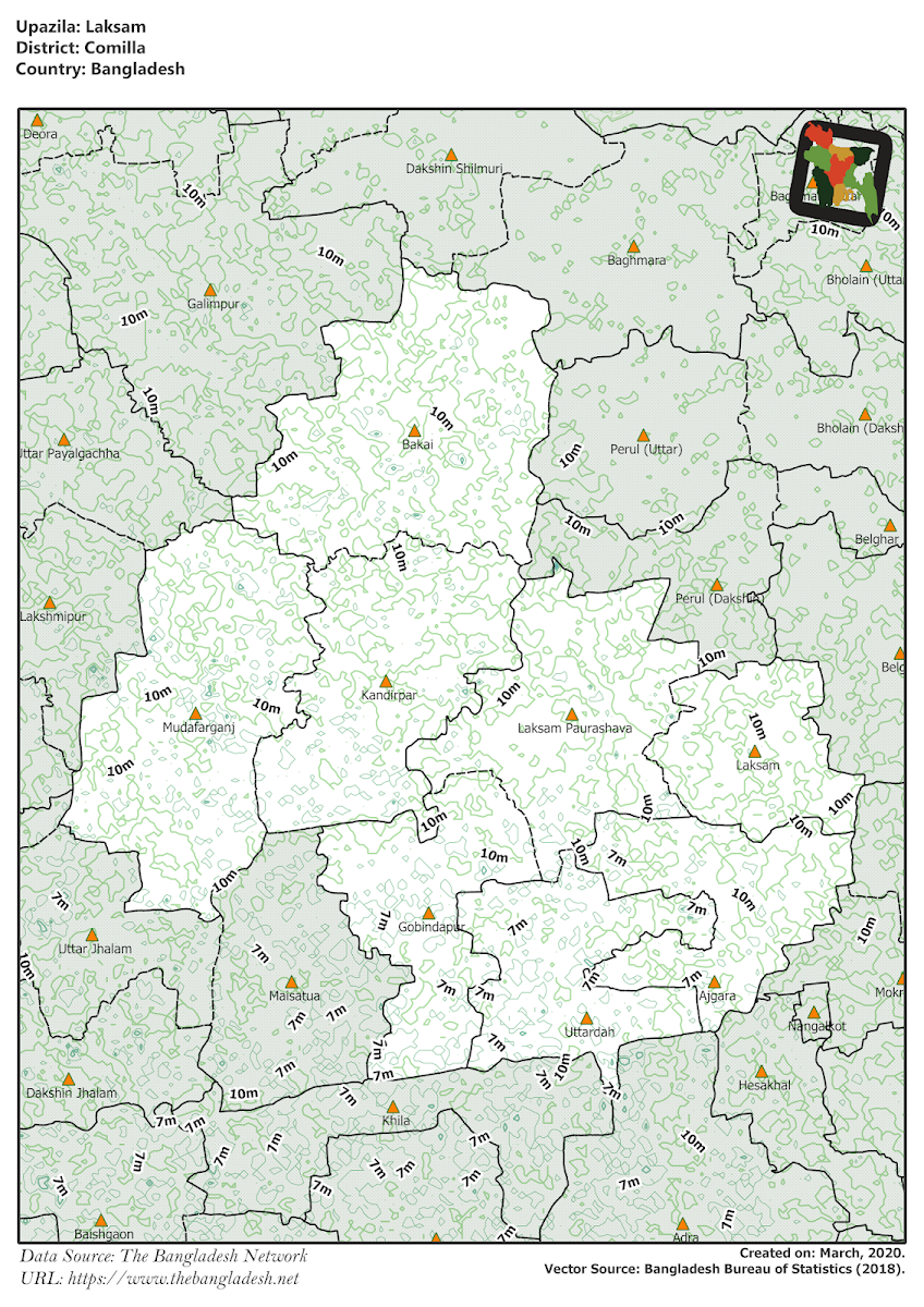 3 Detailed Maps of Laksham Upazila, Comilla, Bangladesh - Tourism ...