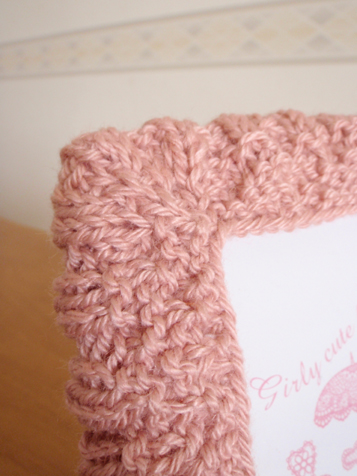 blogginNagoya: knitted photo frame