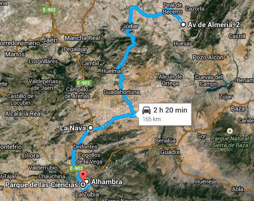 Sandra y el mundo: VIAJE A GRANADA GOOGLE MAPS