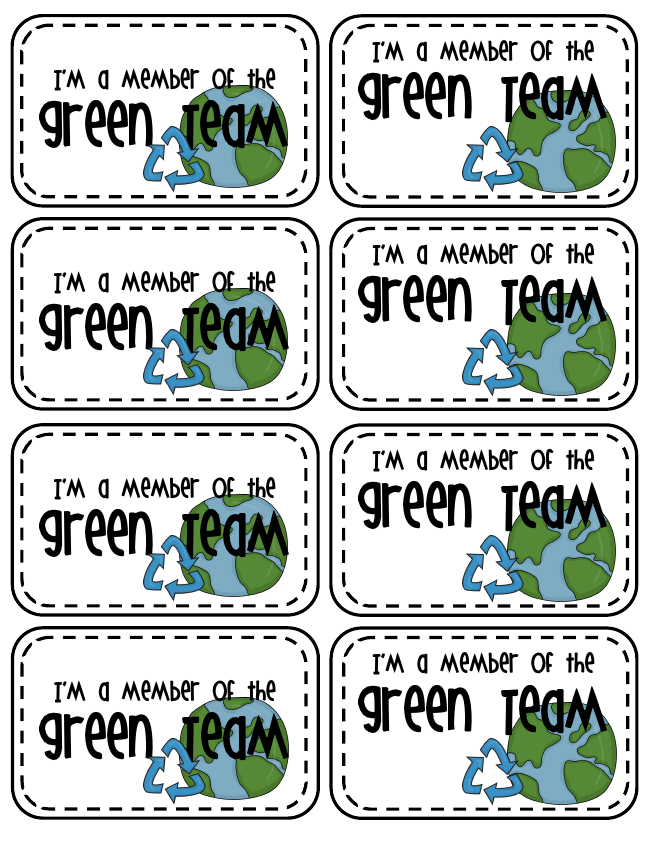 Lory's 2nd Grade Skills: Green Team Badges