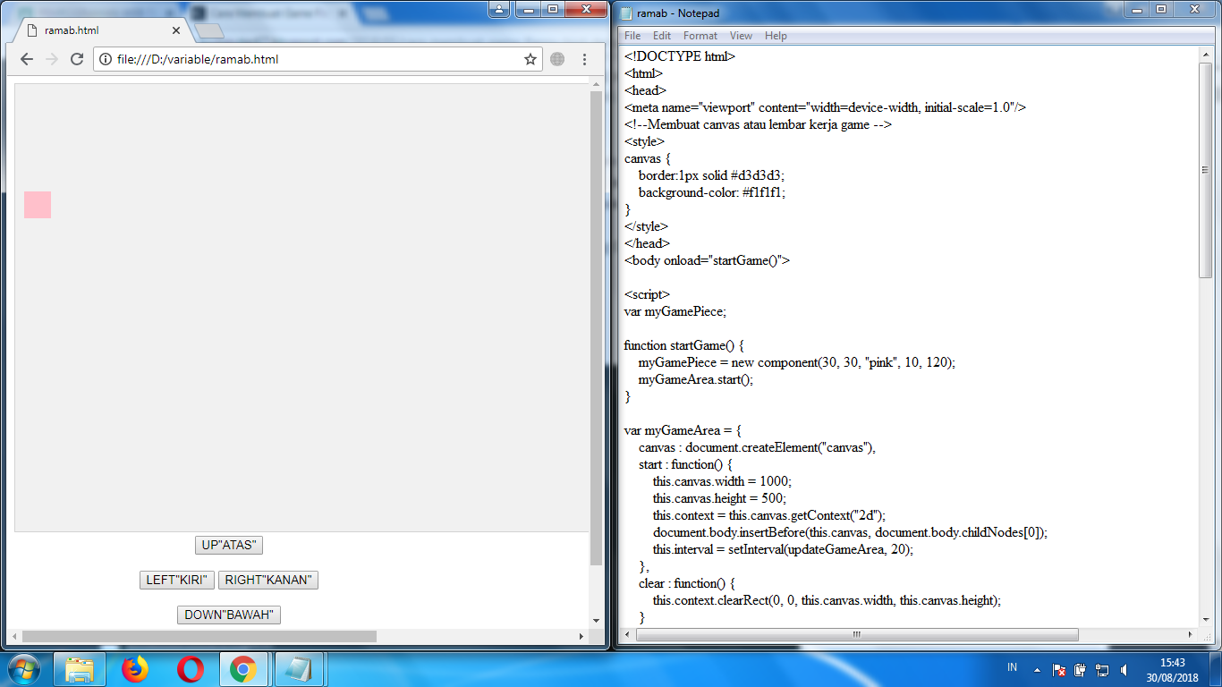 Membuat Game Dengan Perintah Javascript | RamaBlog