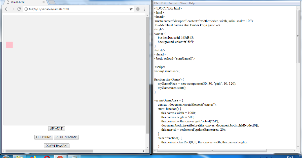 Membuat Game Dengan Perintah Javascript | RamaBlog