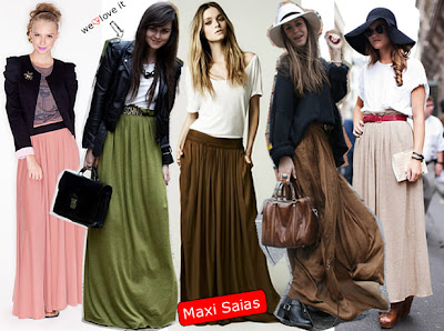 Daniela e Caroline: Maxi Saia