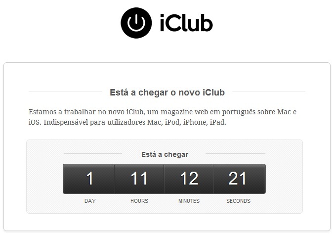 iClub - Novo site dedicado à tecnologia Apple | Aberto até de Madrugada