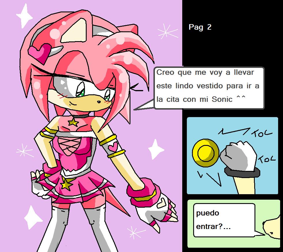 SoNic Y AmY The FuTuRe: cómic de ami rose y sonic su primera cita