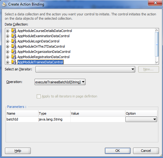 Adf Samples And Links Oracle Adf Create View Criteria And Execute Using Bean