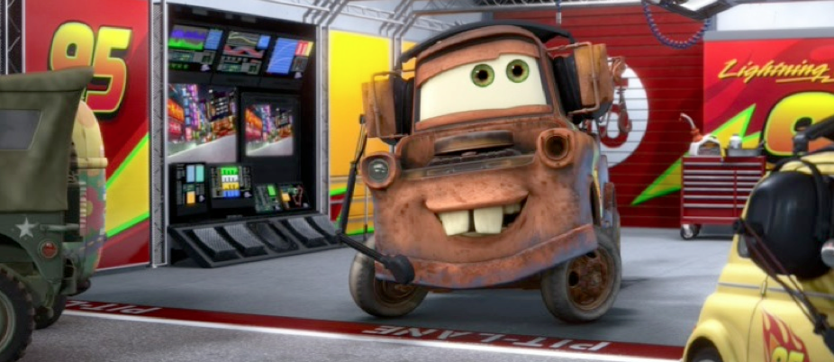 Dan the Pixar Fan: Cars 2: Race Team Mater with Headset